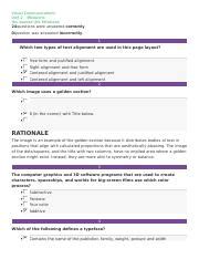 Visual Communication Unit 2 Milestone 2 Docx Visual Communications