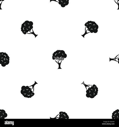 Tree Pattern Seamless Black Stock Vector Image And Art Alamy
