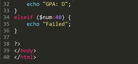 Write The Php Code To Calculate The Display GPA In The Web Browser