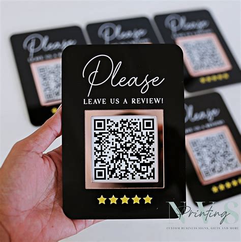 Mini QR Code Display Sign Etsy Australia