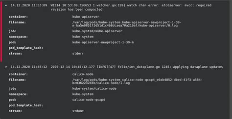 Events Logs And Metrics Of Projects Taikun Cloud