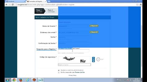 TUTORIAL Se cadastrando no FÓRUM do MU GAME YouTube