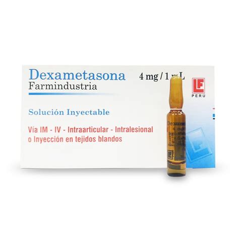 Dexametasona 4 Mg 1 Ml Fi Solución Inyectable 1 Ml