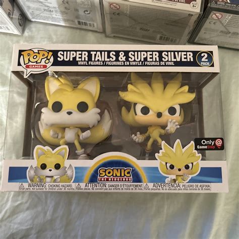 Mavin Funko Pop Sonic The Hedgehog Super Tails And Silver Gamestop