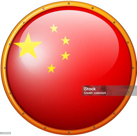 中國國旗的的圓形圖示向量圖形及更多中國圖片 中國 剪裁圖 剪貼畫 Istock