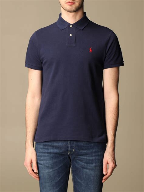 Polo Ralph Lauren：ポロシャツ メンズ ブルー Gigliocomオンラインのpolo Ralph Lauren