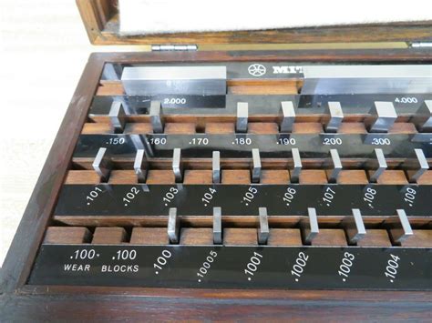 Mitutoyo BE A Grade A Rectangular Gage Block Set OM Bullseye Calibration