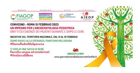 Xxii Giornata Mondiale Contro Il Cancro Infantile Ageop Ricerca Odv