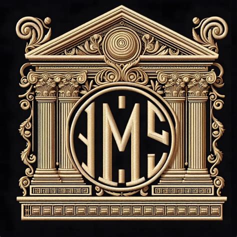 Premium Photo Chic Monogram Embroidery Design Personalized Elegance