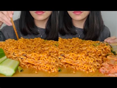 X Spicy Buldak Ramen Noodles Asmr Mukbang Youtube