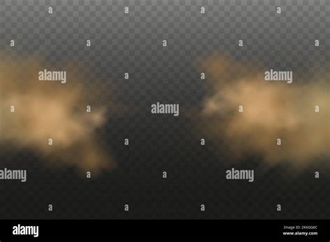 Realistic vector isolated on transparent background.Dust cloud with ...