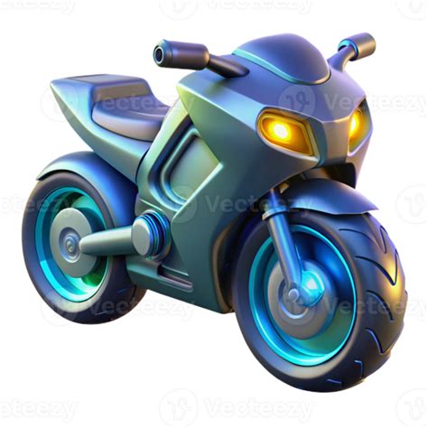 Magnificent Rustic Futuristic Motorcycle 3d Render Authentic 56603028 Png