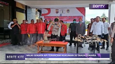 Musnahkan 38 Pucuk Senjata Api Rakitan Milik Warga Youtube