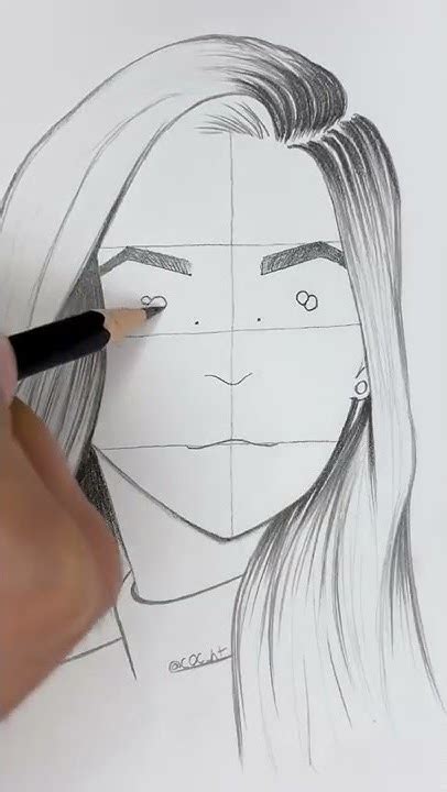 اسهل طريقه لرسم ملامح الوجه للمبتدئين بالخطوات Youtube