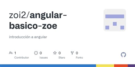 GitHub zoi2 angular basico zoe introducción a angular