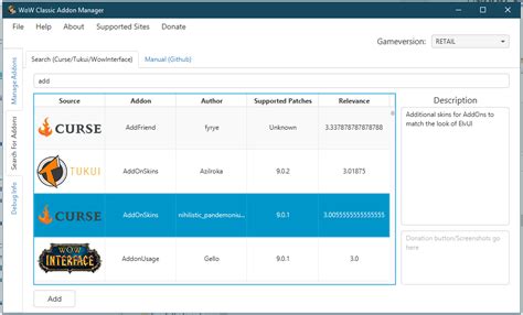 Github Erikabp123classicaddonmanager An Addon Manager For Classic Wow