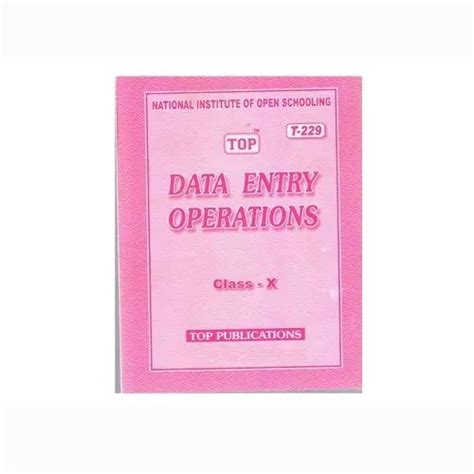 Nios Books Guide Nios Books Class 10 Data Entry Operation 229