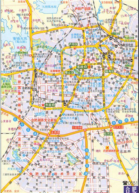 合肥交通地图2017版 交通地图库 地图窝