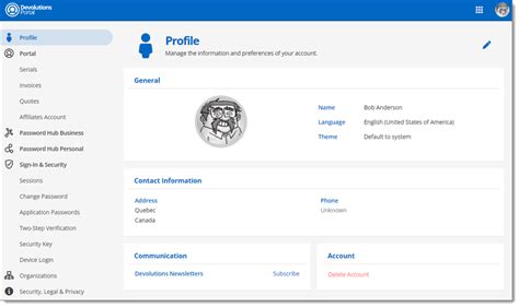 Profile Devolutions Documentation