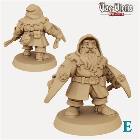 Hill Dwarf Miners 3d Printed Miniatures — Empire Of Minis