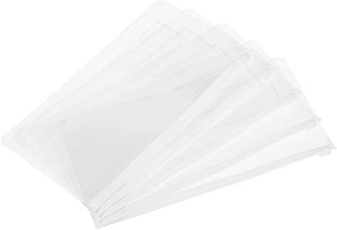 Amazon YOKIVE 40個 ジッパーファイルバッグ A6 クリア ファイル封筒 プラスチック ドキュメントオーガナイザー ジッパー