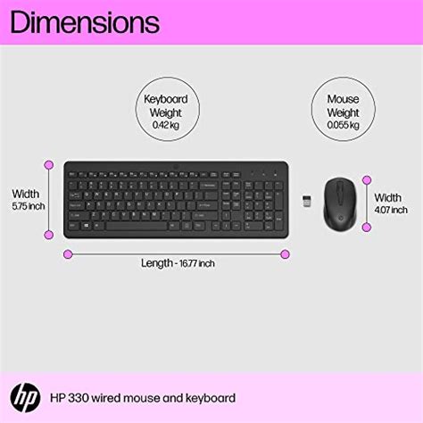 Hp Wireless Black Keyboard And Mouse Set With Numeric Keypad Ibox Services
