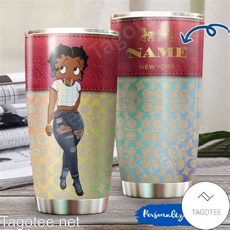 Personalized Betty Boop New York Tumbler Tagotee