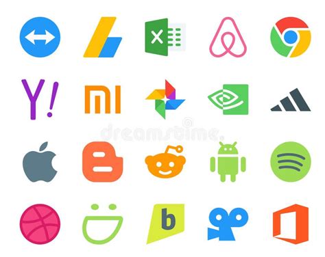 20 Paquetes De Iconos De Medios Sociales Incluyendo Dribbble Androide