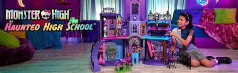 Monster High Doll House Haunted High School Playset With 7