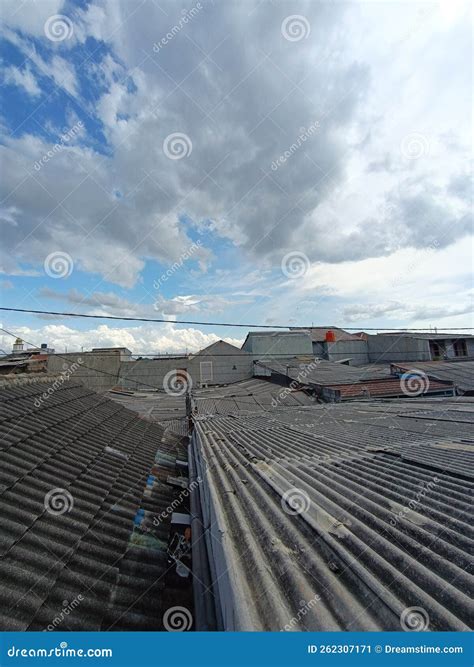 Daytime In A Densely Populated Settlement Stock Image Image Of Horizon Roof 262307171