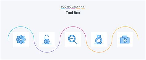 Tools Blue 5 Icon Pack Including Camera 19424069 Vector Art At Vecteezy