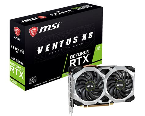 Specification for GeForce RTX 2060 VENTUS XS 6G OC | Graphics card ...