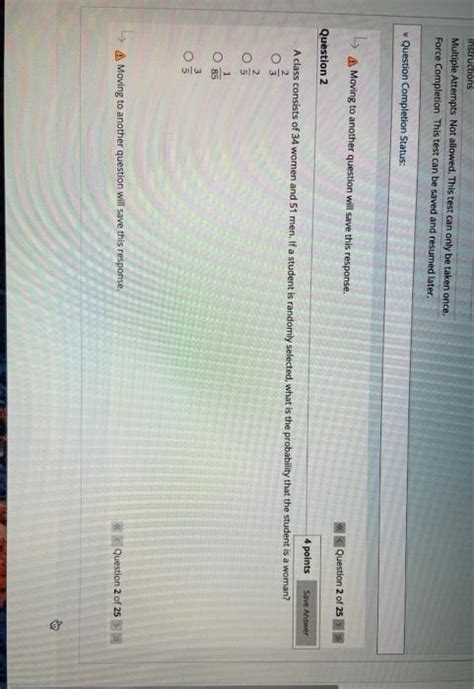 solved instructions multiple attempts not allowed this test