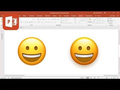 How To Create IPhone Smiley Face Emoji In Microsoft PowerPoint Tutorial Powerpoint
