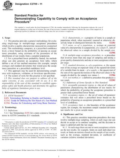 Astm E2709 10 Standard Practice For Demonstrating Capability To