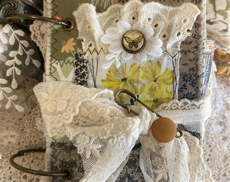 Handmade Junk Journal Ring Bound Journal Stuffed Junk Journal