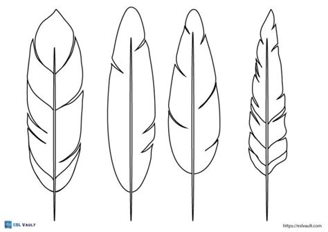 81 Free Printable Feather Templates Pdf Esl Vault