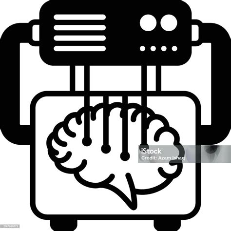 작동 원리 모방 뇌 벡터 디자인 인공 일반 지능 기호 자연어 처리 기호 기계 딥 러닝 실시간 Ai 기반 인간 마음 읽기 개념