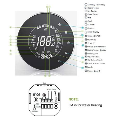 Water Heating Energy Saving Smart Thermostat With Grandado