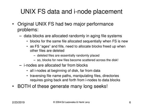 Cse 451 Operating Systems Winter Module 15 Bsd Unix Fast File System