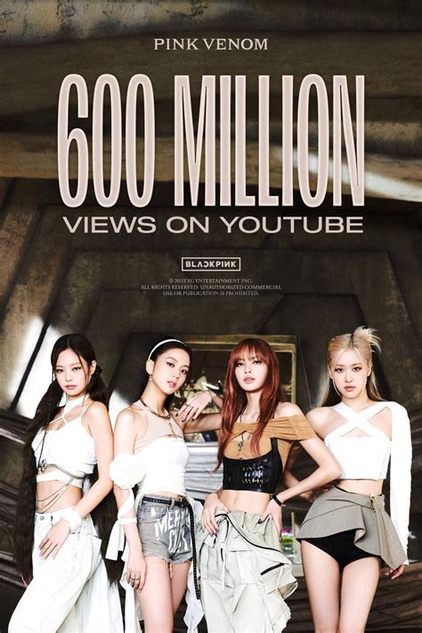Blackpinkofficial On Twitter Blackpink Pink Venom Mv Hits 600