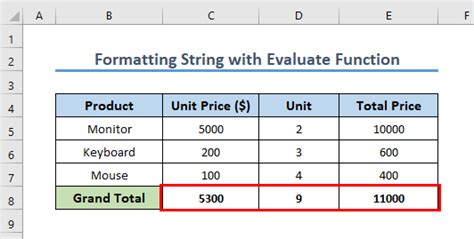 Cách đánh Giá Chuỗi Dưới Dạng Mã Bằng Excel Vba