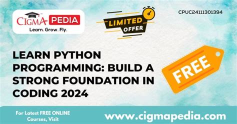 Learn Python Programming Build A Strong Foundation In Coding