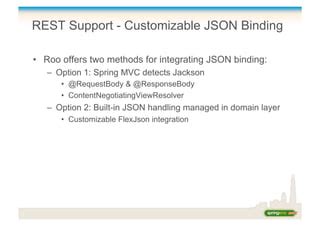 Next Generation Spring MVC With Spring Roo PPT