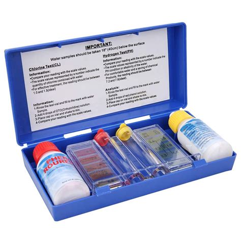 Swimming Pool Spa Water Chemical Test Kit Pool Test India Ubuy
