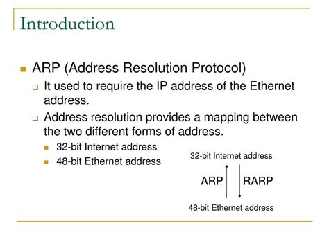 PPT ARP Address Resolution Protocol PowerPoint Presentation Free Download ID