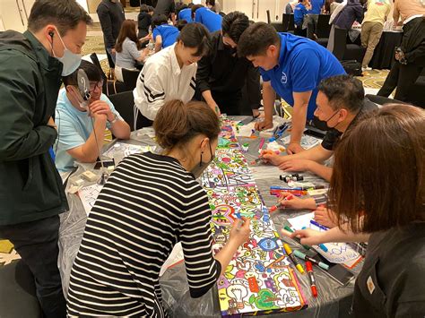 아트앤파트너스 외국계 제약회사 전직원 워크샵 Esg 기반 아름다운 동행을 주제로 한 그래피티