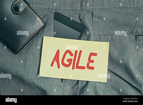 Word Writing Text Agile Business Photo Showcasing Particular Approach