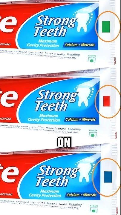 Dont Buy These Color Code Toothpaste Shorts Viral Toothpaste