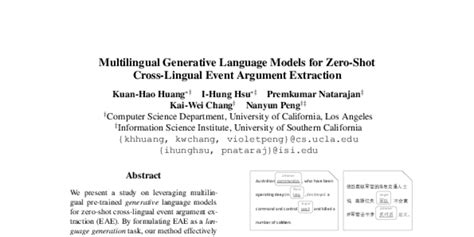 multilingual generative language models for zero shot cross lingual